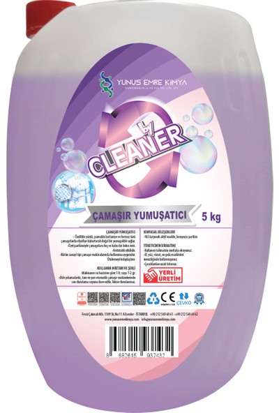 By Cleaner Çamaşır Yumuşatıcı 5 kg By Cleaner Çamaşır Yumuşatıcı 5 kg