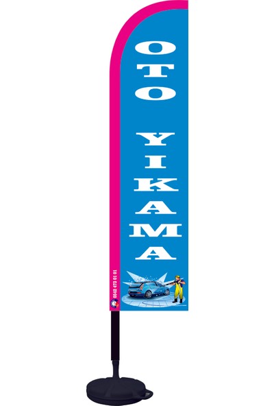 Çelik Online Oto Yıkama Yelken Bayrak