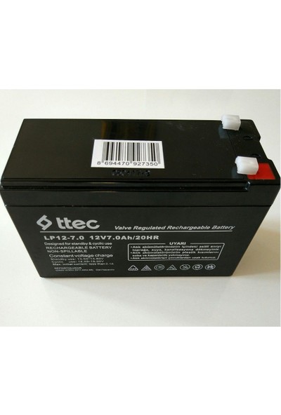Ttec 12 Volt 7 Amper Kuru Akü 12V 7A Akü Ups Aküsü Kesintisiz Güç Kaynağı Aküsü Pili Batarya 12V 7AH 20HR Ttec 12 Volt 7 Amper Kuru Akü 12V 7A Akü Ups Aküsü Kesintisiz Güç Kaynağı Aküsü Pili Batarya 12V 7AH 20HR