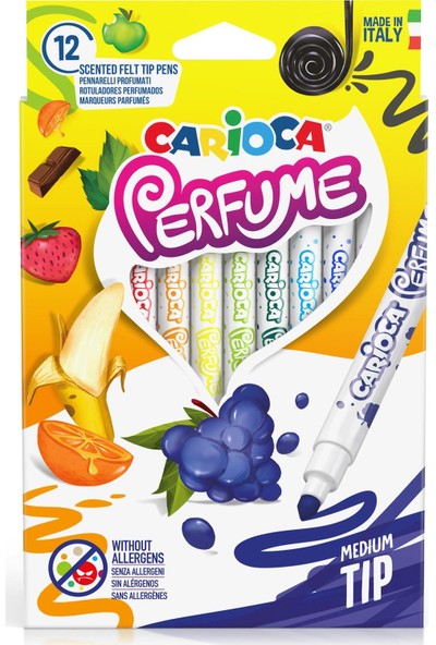 Carioca Kokulu Keçeli Boya Kalemi 12LI Carioca Kokulu Keçeli Boya Kalemi 12LI