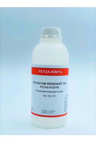 Feyza Kimya Potasyum Hidroksit Potas Kostik (500 Gr)