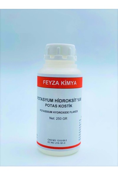 Feyza Kimya Potasyum Hidroksit Potas Kostik (250 Gr)