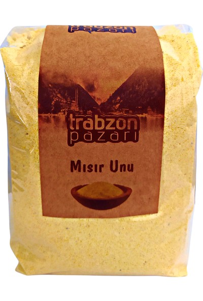 Trabzon Pazarı Mısır Unu Taş Değirmende Öğütülmüş Yöresel 900 Gr