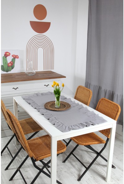 Bedinn Naturel Runner Vintage Gri 40X110 cm Bedinn Naturel Runner Vintage Gri 40X110 cm