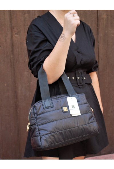 SD Tasarım Shebella Kadın Riverdale Paraşüt Kumaş Kol Omuz Çantası