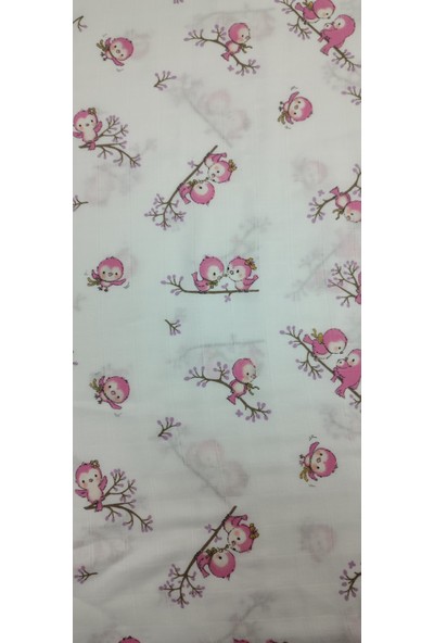 Bursa Kumaşçısı Müslin Kumaşı Minik Kuş Desen