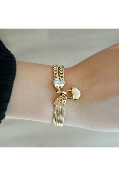 Onur Kuyumculuk 14 Ayar Altın Tasarım Bileklik