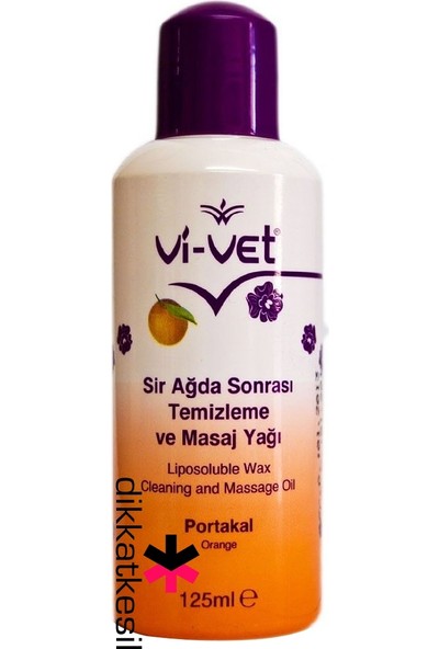 Vi-Vet 2 Adet Vivet Sir Ağda Sonrası Temizleme ve Masaj Yağı 125 ml Portakal Vi-Vet 2 Adet Vivet Sir Ağda Sonrası Temizleme ve Masaj Yağı 125 ml Portakal