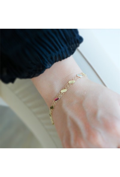 Onur Kuyumculuk 14 Ayar Altın Tasarım Bileklik