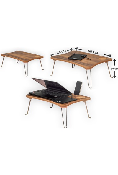 Berrin Store Laptop Sehpası Laptop Masası Kahvaltı Masası Çalışma Sehpası