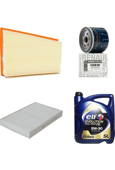 Mais Renault Fluence 1.5 Dci Filtre Bakım Seti