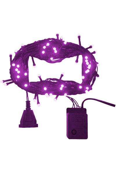 Boncuk Avm Yılbaşı Fuşya LED Işık Eklemeli 80 Ampul 8 M Boncuk Avm Yılbaşı Fuşya LED Işık Eklemeli 80 Ampul 8 M