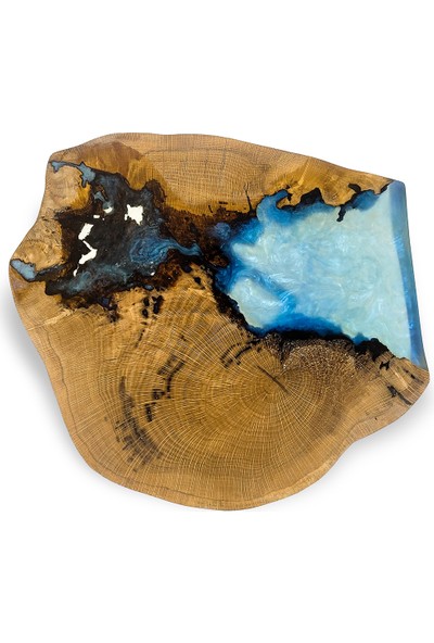 Atölye Standart El Yapımı Epoksi Reçine Kütük Sehpa