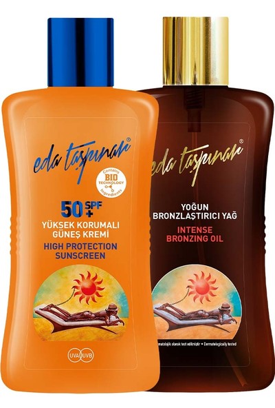 Eda Taşpınar Avantaj Yüksek Koruma Spf 50 - Yoğun Bronzşlaştırıcı Yağ Spf 0 Eda Taşpınar Avantaj Yüksek Koruma Spf 50 - Yoğun Bronzşlaştırıcı Yağ Spf 0