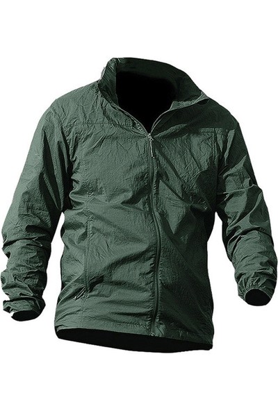 Golden Times Erkek Bomber Ceket - Koyu Yeşil (Yurt Dışından)