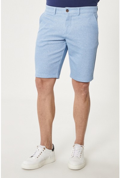 ALTINYILDIZ CLASSICS 360 Derece Her Yöne Esneyen Slim Fit Casual Bermuda Şort