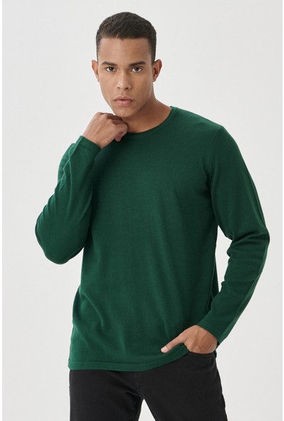 ALTINYILDIZ CLASSICS Standart Fit Bisiklet Yaka Düz Triko Kazak