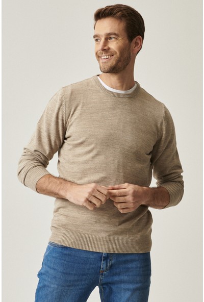 AC&Co / Altınyıldız Classics Standart Fit Bisiklet Yaka Basic Triko