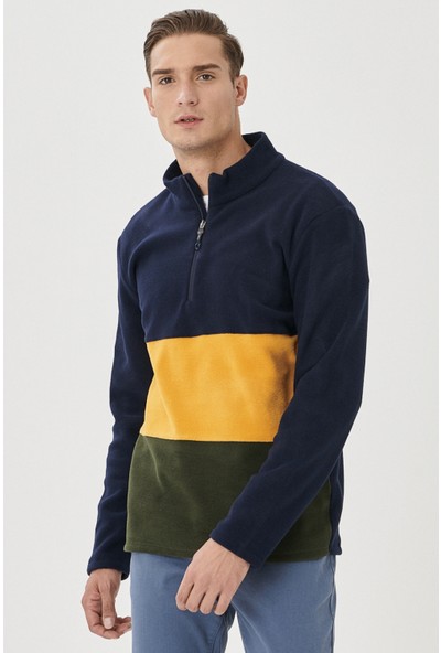 AC&Co / Altınyıldız Classics Standart Fit Günlük Rahat Bato Yaka Polar Sweatshirt