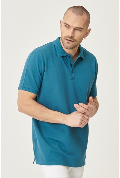 Altınyıldız Classıcs Erkek Havacı Mavi Polo Yaka Cepsiz Slim Fit Dar Kesim %100 Pamuk Düz Tişört Altınyıldız Classıcs Erkek Havacı Mavi Polo Yaka Cepsiz Slim Fit Dar Kesim %100 Pamuk Düz Tişört