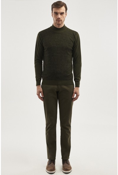 Altınyıldız Classıcs Erkek K.Haki Slim Fit Chino Pantolon Altınyıldız Classıcs Erkek K.Haki Slim Fit Chino Pantolon