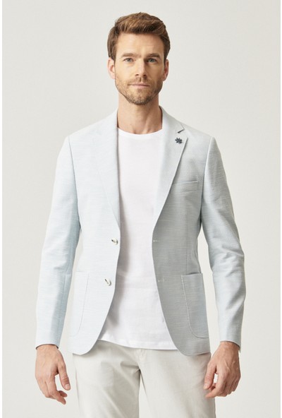 ALTINYILDIZ CLASSICS Ekstra Slim Fit Desenli Ceket