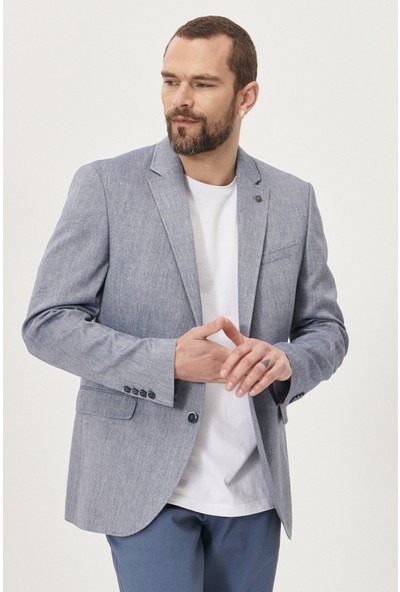 ALTINYILDIZ CLASSICS Regular Fit Bol Kesim Desenli Ceket