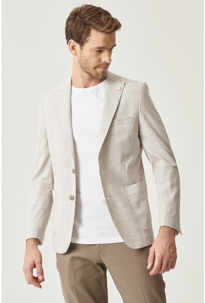 Altınyıldız Classics Slim Fit Desenli Ceket