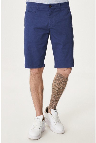 Altınyıldız Classıcs Erkek Lacivert Slim Fit Yan Cep Casual Desenli Bermuda Şort Altınyıldız Classıcs Erkek Lacivert Slim Fit Yan Cep Casual Desenli Bermuda Şort