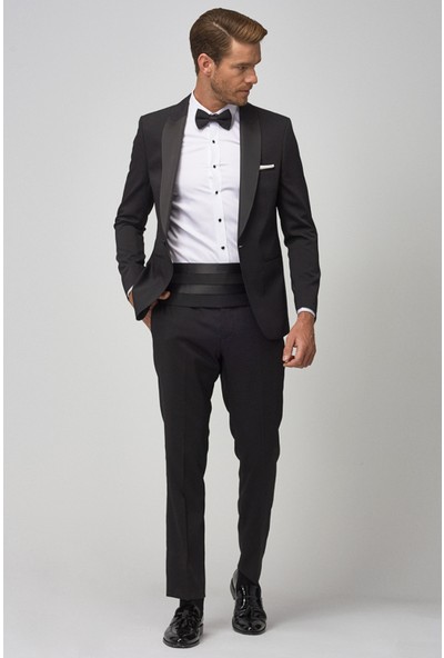 ALTINYILDIZ CLASSICS Slim Fit Desenli Smokin Damatlık