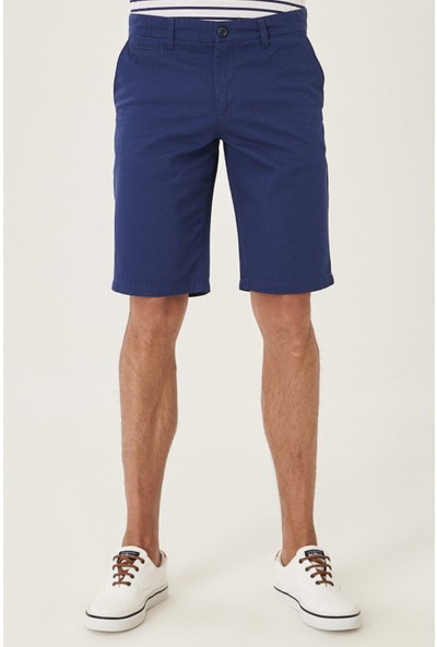 AC&Co / Altınyıldız Classics Slim Fit Casual %100 Koton Chino Bermuda Şort