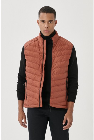 Ac&Co / Altınyıldız Classics Erkek Tarçın Standart Fit Casual Yelek