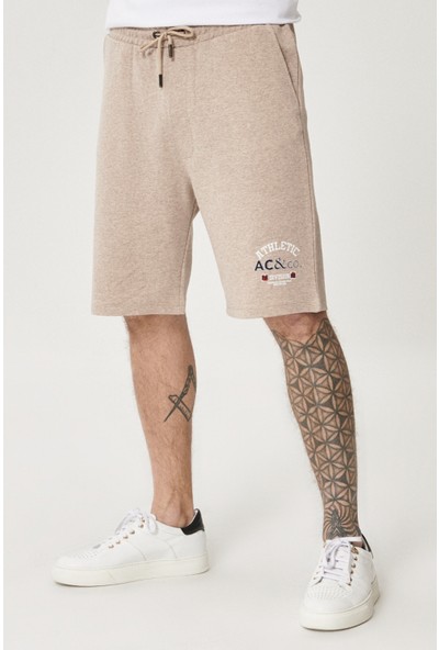 AC&Co / Altınyıldız Classics Slim Fit Günlük Rahat Spor Örme Şort