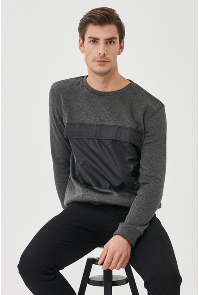 AC&Co / Altınyıldız Classics Standart Fit Günlük Rahat Bisiklet Yaka Spor Sweatshirt