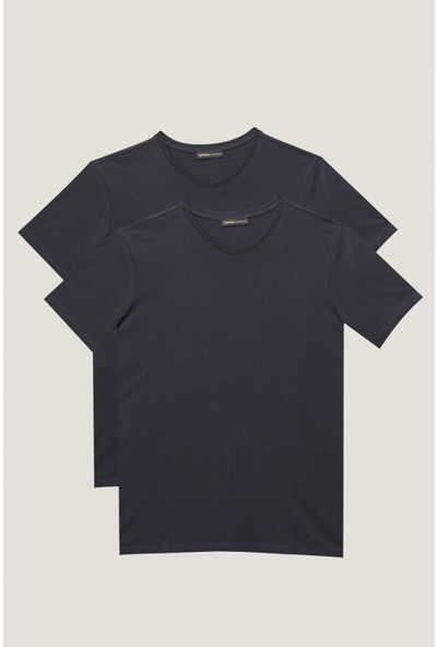 Altınyıldız Classıcs Erkek 2'Li Tişört Paketi Lacivert Slim Fit Dar Kesim V Yaka Altınyıldız Classıcs Erkek 2'Li Tişört Paketi Lacivert Slim Fit Dar Kesim V Yaka