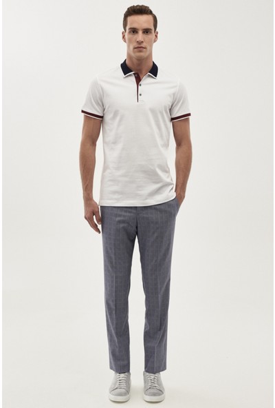 Altınyıldız Classıcs Erkek Mavi Slim Fit Klasik Pantolon