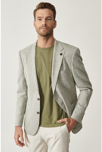 Altınyıldız Classics Slim Fit Desenli Ceket