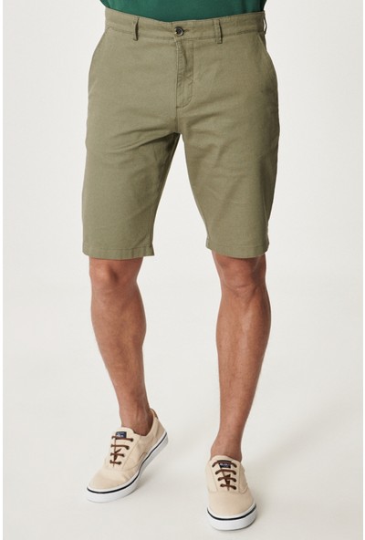 Altınyıldız Classics Slim Fit Yan Cep Casual Desenli Bermuda Şort