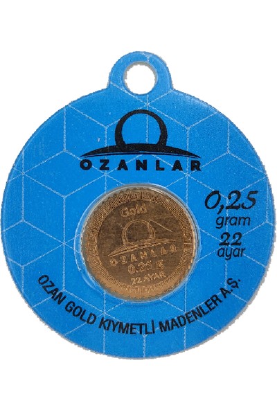 Ozanlar Gold 22 Ayar Gram Altın 0.25 gr