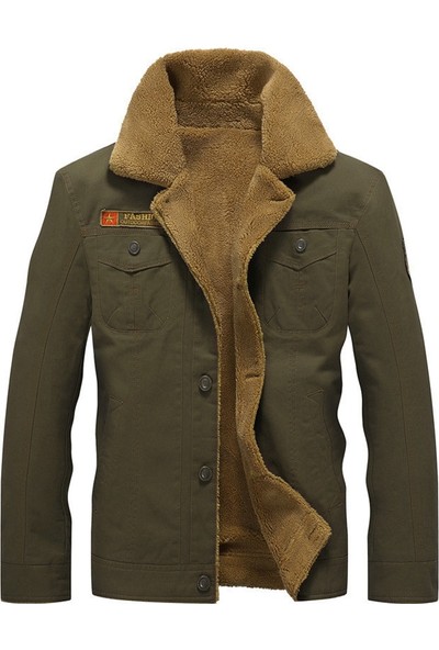 Golden Times Erkekler İçin Pilot Tarz Mont - Yeşil (Yurt Dışından)