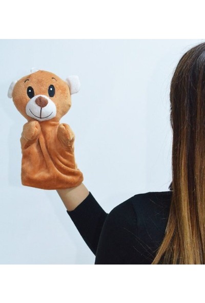 Lrs Store Kukla Peluş El Kuklası 25 cm Ayı Uyku Arkadası Ilk Oyuncak Hediye