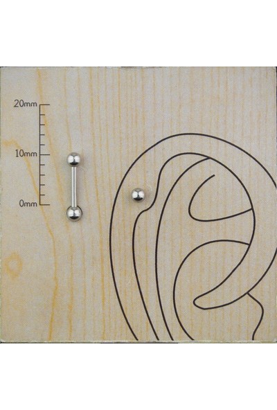 Takıdan Cerrahi Çelik Kıkırdak Helix Piercing 8mm