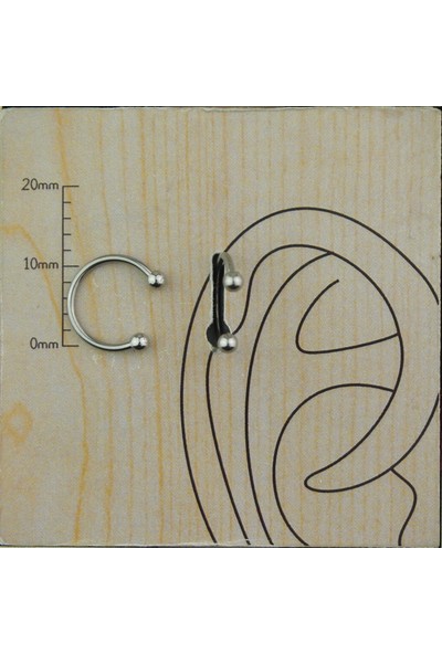 Takıdan Yarım Halka Cerrahi Çelik Kıkırdak Dudak Smile Burun Piercing 2.5mm Top 10 mm Takıdan Yarım Halka Cerrahi Çelik Kıkırdak Dudak Smile Burun Piercing 2.5mm Top 10 mm