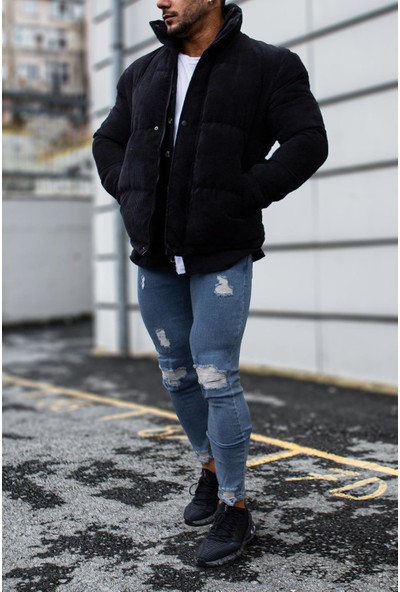 Mosst Kadife Kalın Mont