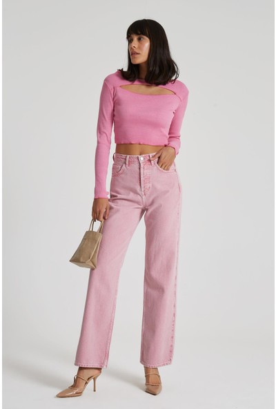 Cross Jeans Diana Yüksek Bel Dad Straight Fit Renkli Jean Pantolon Cross Jeans Diana Yüksek Bel Dad Straight Fit Renkli Jean Pantolon