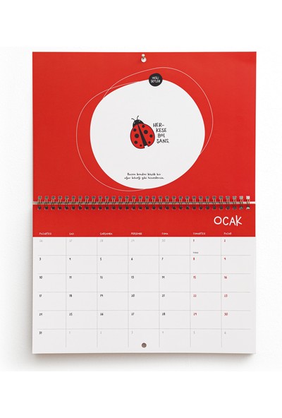 Hisli Şeyler 2022 Duvar Takvimi 28 x 38 cm