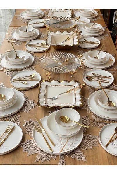 Rossev Yemek Takımı Modern Arbol 154 Parça 12 Kişilik Rossev Yemek Takımı Modern Arbol 154 Parça 12 Kişilik