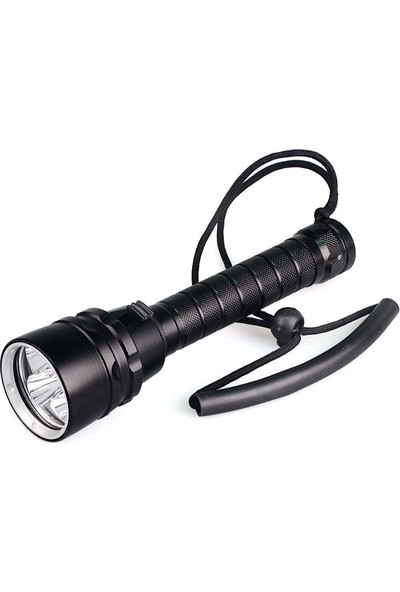 Lrsmile Alüminyum Suya Dayanıklı Sualtı Dalış El Feneri T6 LED Işık (Yurt Dışından)
