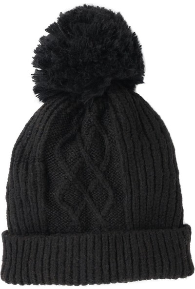 Polaris Orgu Siyah Bere-W 1pr Siyah Kadın Bere