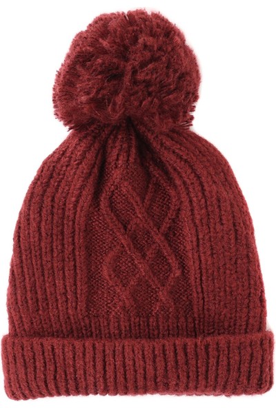 Orgu Bordo Bere-W 1pr Bordo Kadın Bere